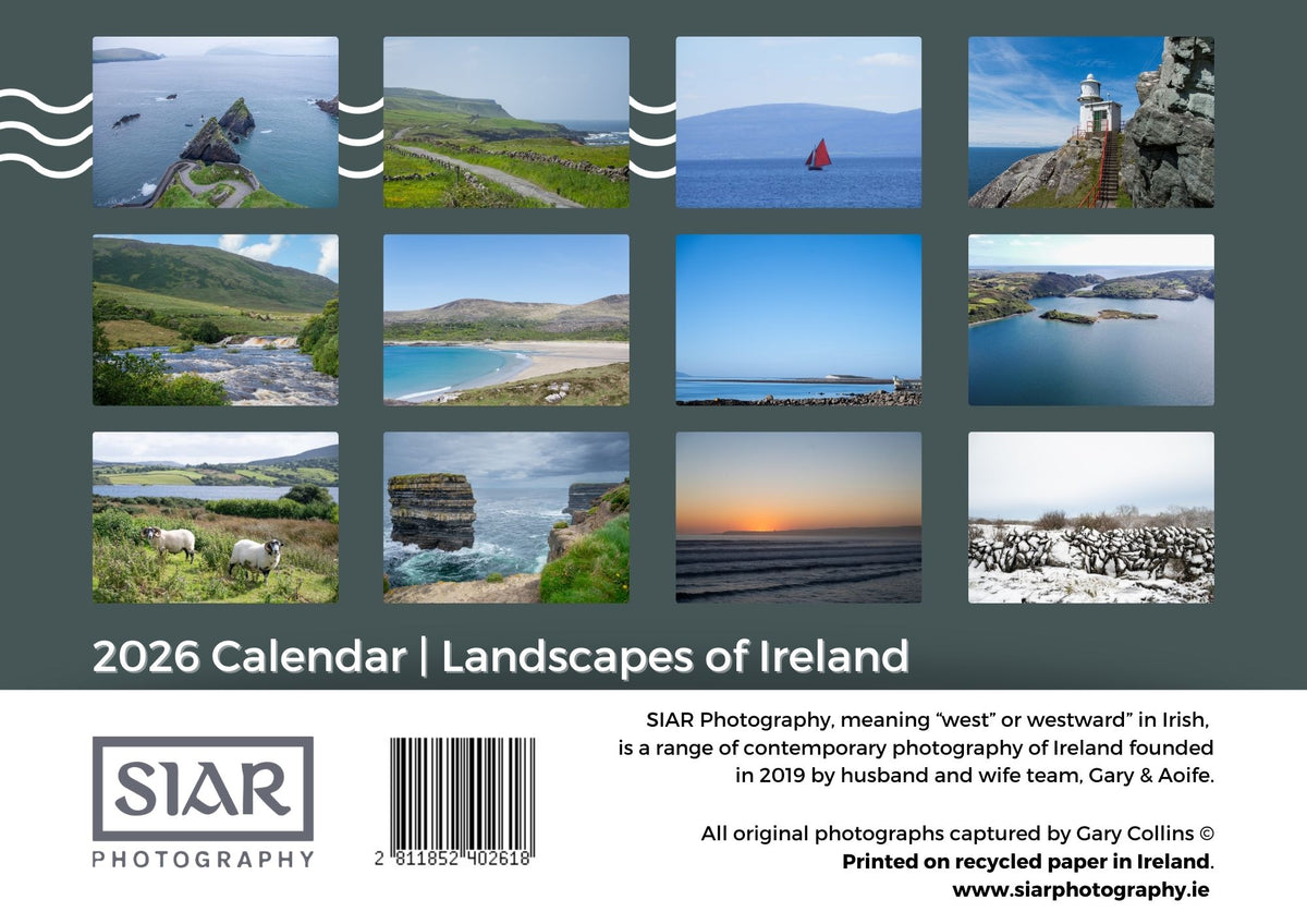 2026 Ireland Wall Calendar – Irish Landscape Photography – SIAR Photography